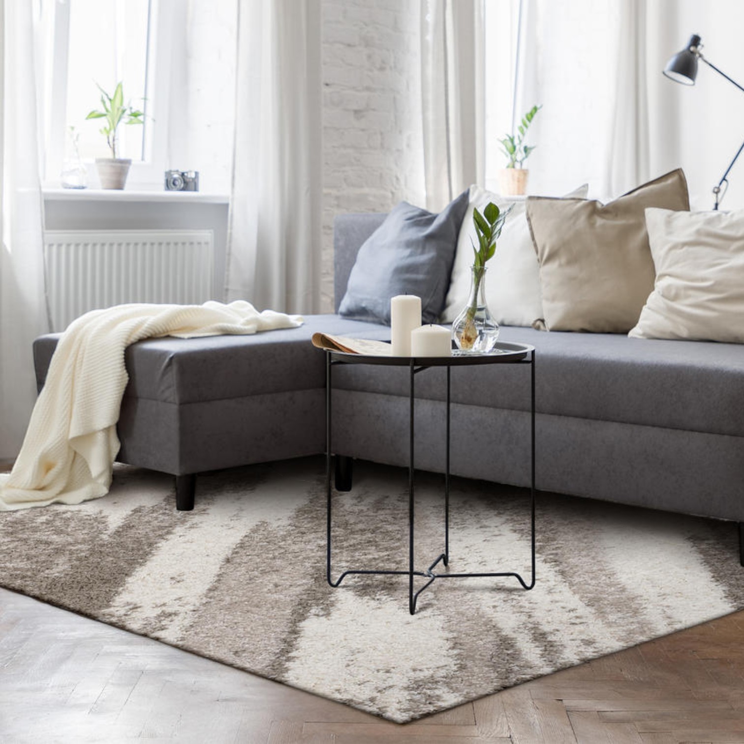 Тепих САВАНА ПЛУС 120х170 20 Колор SVS Син | Форма Нова